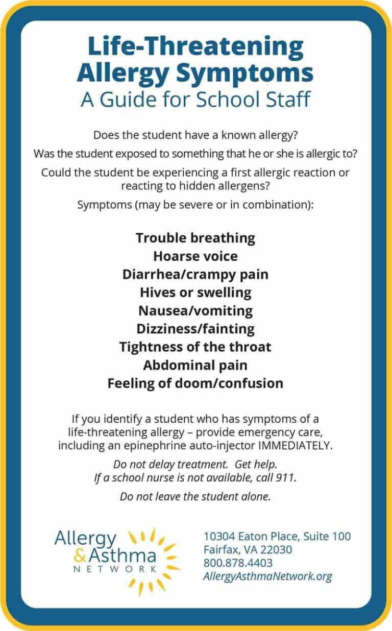 Managing Allergies in Schools - Allergy & Asthma Network